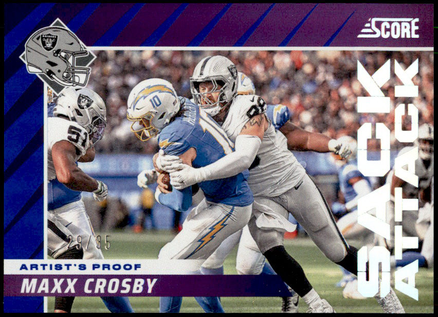 2024 Score Maxx Crosby #4 Football Card